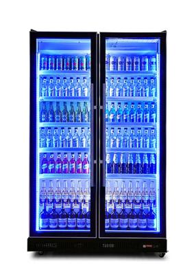 Cina 3 porte visualizzano l'auto del frigorifero della birra del liquore della bottiglia non disgelano scatola leggera in vendita