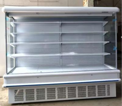 China Solo enfriamiento de la fan de la temperatura de Multideck del refrigerador vegetal vertical de la exhibición en venta