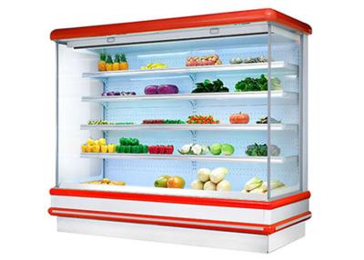 China Refrigerador aberto de grande volume de Multideck do hipermercado para o alimento de leiteria à venda