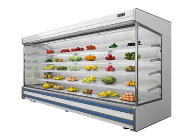 China De verre Stijl koelde Open Vertoningsharder voor Supermarktwinkel Te koop