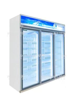 China 1500L Inverter Type Commercial Display Freezer For Meat Refrigerated Showcase for sale