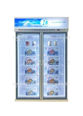 China De dubbele van de de Vertoningsdiepvriezer van de Drie Deurenvorst Vrije Commerciële Koeling van de de Omschakelaarskoelkast Te koop