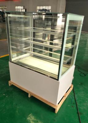 China 3 Layers Glass Bakery Cake Shop Display Showcase Freezer For Bread for sale