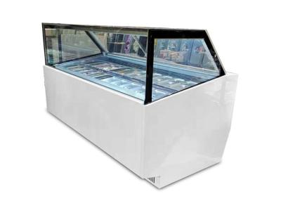 China 10 congeladores R404A do gelado da exposição do picolé das bandejas para o restaurante à venda