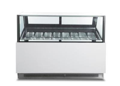 China 10 congeladores R404A do gelado da exposição do picolé das bandejas para o restaurante à venda