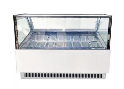 China 10 congeladores R404A do gelado da exposição do picolé das bandejas para o restaurante à venda