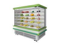 China Shop Glass Layer Multideck Open Chiller Built In System for sale