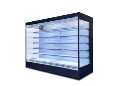 China Stop in de Verticale Open Harder van Multideck voor Fruit 4 Lagen Planken Te koop