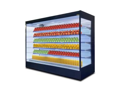 China Stop in de Verticale Open Harder van Multideck voor Fruit 4 Lagen Planken Te koop