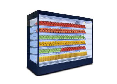 China Stop in de Verticale Open Harder van Multideck voor Fruit 4 Lagen Planken Te koop