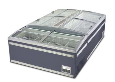 Cina Il congelatore commerciale del petto dell'esposizione del gelato dell'isola disgela liberamente in vendita