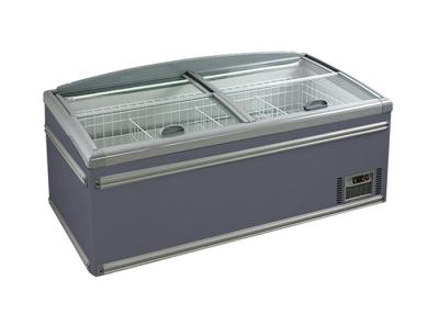 中国 530Lフロストの自由な箱のフリーザー ファンの冷却の引き戸の島のフリーザー 販売のため