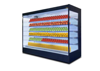 China Efficient Copper Tube Aluminum Fin Multideck Open Chiller Automatic Defrost for sale