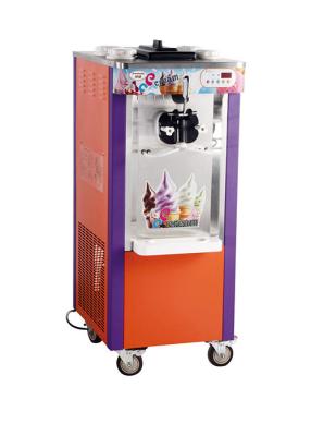 China 1 Flavor Free Standing Soft Ice Cream Machine Gelato Display Fridge for sale