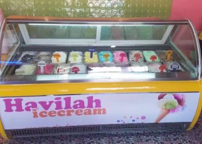 China 1260W Pequeño congelador de helado de 12 piezas bandejas máquina de helado suave en venta