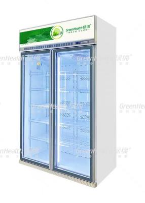 Cina 2000 litri porta in vetro commerciale frigorifero verticale per negozio sistema di raffreddamento bevande display cooler in vendita