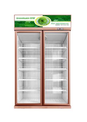 Cina 2000 litri porta in vetro commerciale frigorifero verticale per negozio sistema di raffreddamento bevande display cooler in vendita