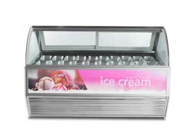 China 12 cacerolas de helado comercial mostrador congelador mostrador con compresor Secop en venta