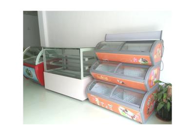 Chine 12 casseroles vitrine de crème glacée commerciale vitrine congélateur avec compresseur Secop à vendre