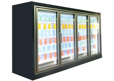 China Commercial Multi Gate Glass Door Chiller Drinks Display Fridge R404a for sale