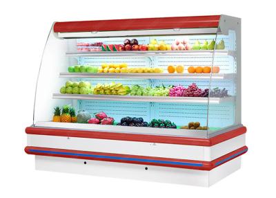 中国 商業用オープン・マルチデッキ・チラー 冷蔵設備 販売のため