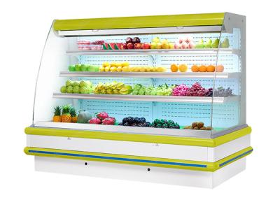 中国 商業用オープン・マルチデッキ・チラー 冷蔵設備 販売のため