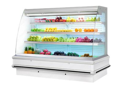 中国 商業用オープン・マルチデッキ・チラー 冷蔵設備 販売のため