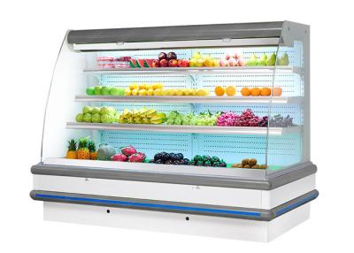 中国 商業用オープン・マルチデッキ・チラー 冷蔵設備 販売のため