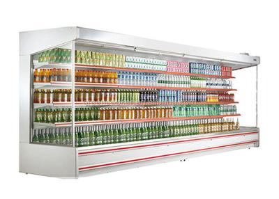 China Large Commercial Display Freezer With LED Multideck Storage Display Cabinet 1800W for sale