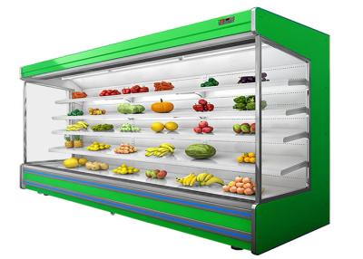 China Large Commercial Display Freezer With LED Multideck Storage Display Cabinet 1800W for sale