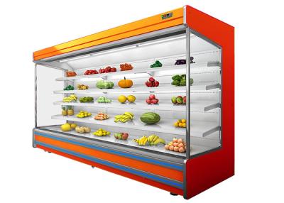 China Large Commercial Display Freezer With LED Multideck Storage Display Cabinet 1800W for sale