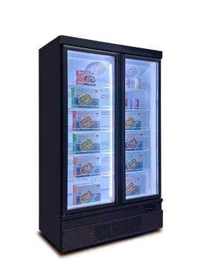 Китай R134a Торговый дисплейный морозильник Многостеклянные двери для больших размеров продается