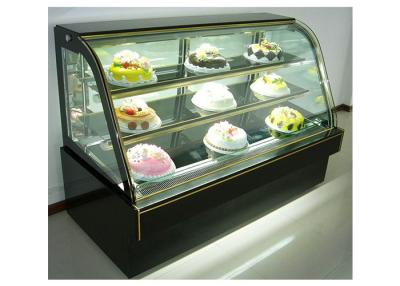 Cina Display di torte in vetro curvo Chiller Commercial Bakery Showcase Counter in vendita
