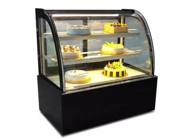 Cina Display di torte in vetro curvo Chiller Commercial Bakery Showcase Counter in vendita