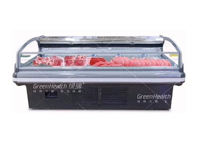 China European Style Glass Front Side Meat Display Freezer With Fan Cooling System for sale