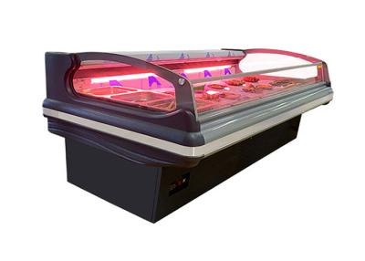 China European Style Glass Front Side Meat Display Freezer With Fan Cooling System for sale