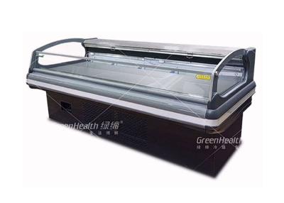 China European Style Glass Front Side Meat Display Freezer With Fan Cooling System for sale