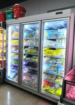 Китай OEM Окрашенная стальная коммерческая холодильница Витрина Вертикальный охладитель напитков продается