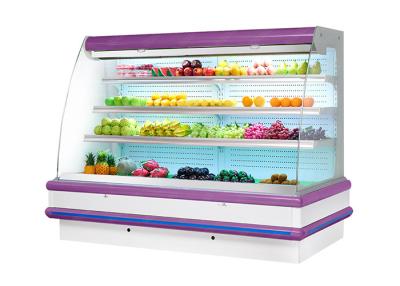 China Digital Control Multideck Open Chiller European Remote System Fruits Refrigeration for sale