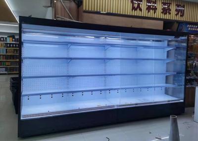 China Pintura de aço Sistema remoto Multideck Open Chiller Bebidas vegetais Display Frigorífico à venda