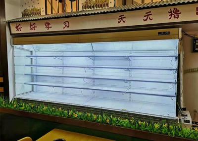 China Frigorífico de bebidas para supermercado com frigorífico aberto de vários andares e com temperatura única à venda