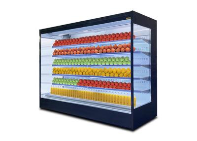 China Frigorífico remoto Multideck Open Chiller Semi Vertical Para Hotel à venda