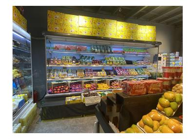 China Afstandsverkoeling Multideck Open Chiller R404a Energiebesparing Te koop
