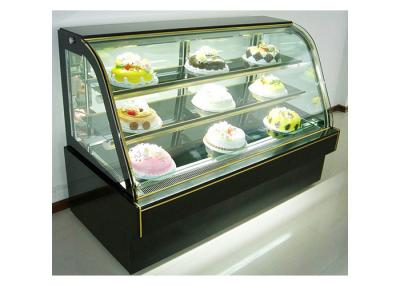 China Commerciële cake display koelkast vitrine glas cake counter 570W Te koop