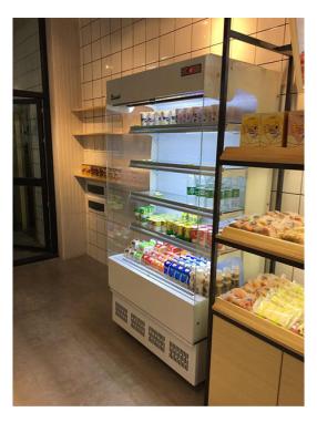 China R22a Mini Multideck Open Chiller para snacks à venda