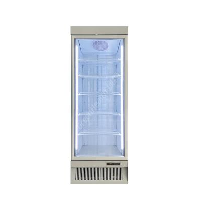 China Frozen Food Glass Door Display Freezer For Commercial Adjustable Shelf for sale