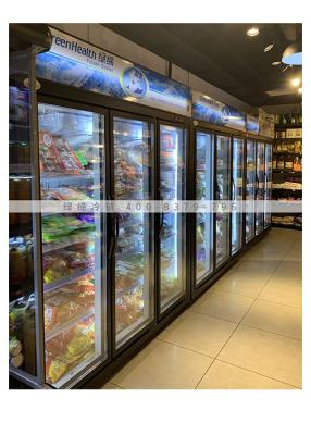 Cina 444L Commercial Display Freezer Multi Glass Door Fridge Multifunzione in vendita