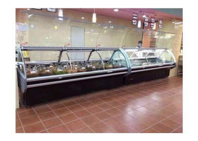 China Commercial Large Fresh Meat Display Freezer Deep Display Refrigerator for sale