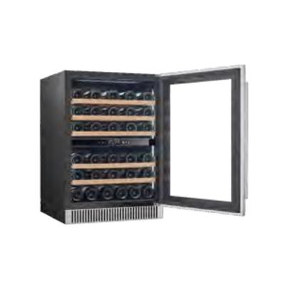 China Space Saving Dual Zone Stainless Steel Fridge Cooler For Wine Beer Storage for sale