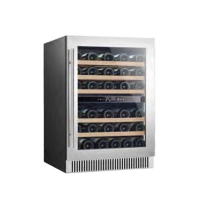 China Space Saving Dual Zone Stainless Steel Fridge Cooler For Wine Beer Storage for sale